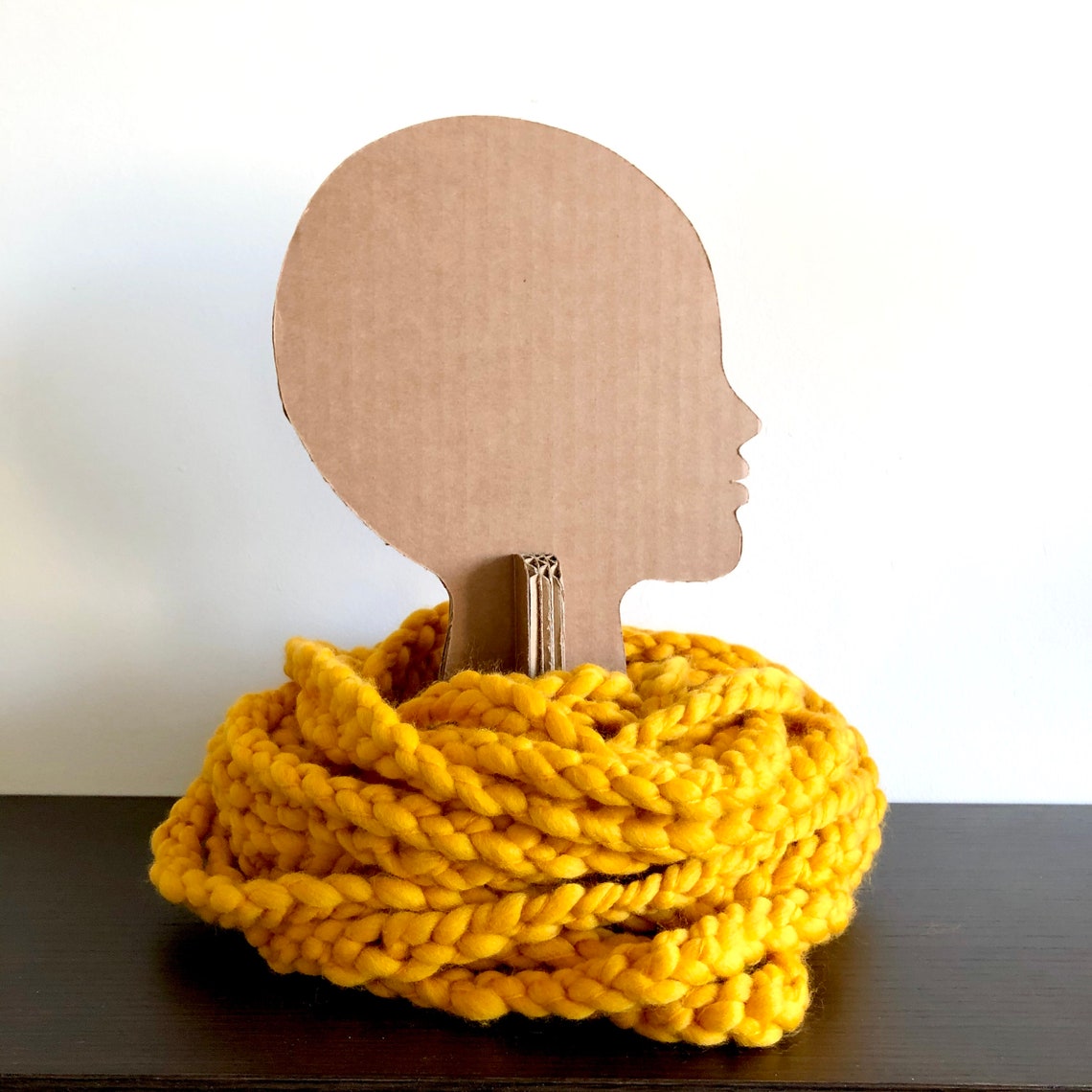 Mustard Chain Necklace, Modern Scarf, Snood - Etsy