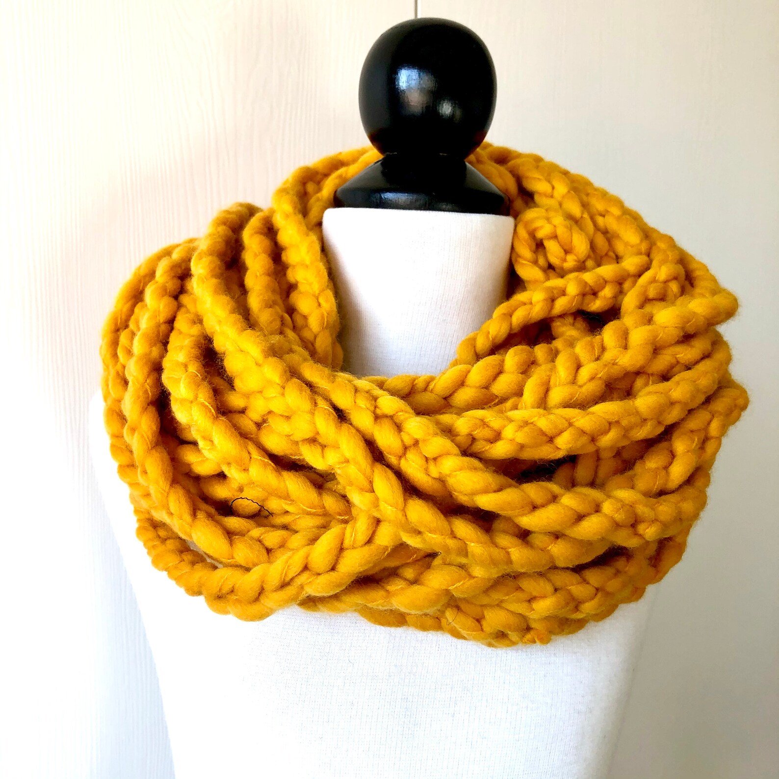 Mustard Chain Necklace, Modern Scarf, Snood - Etsy