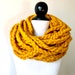 Mustard Chain Necklace, Modern Scarf, Snood - Etsy