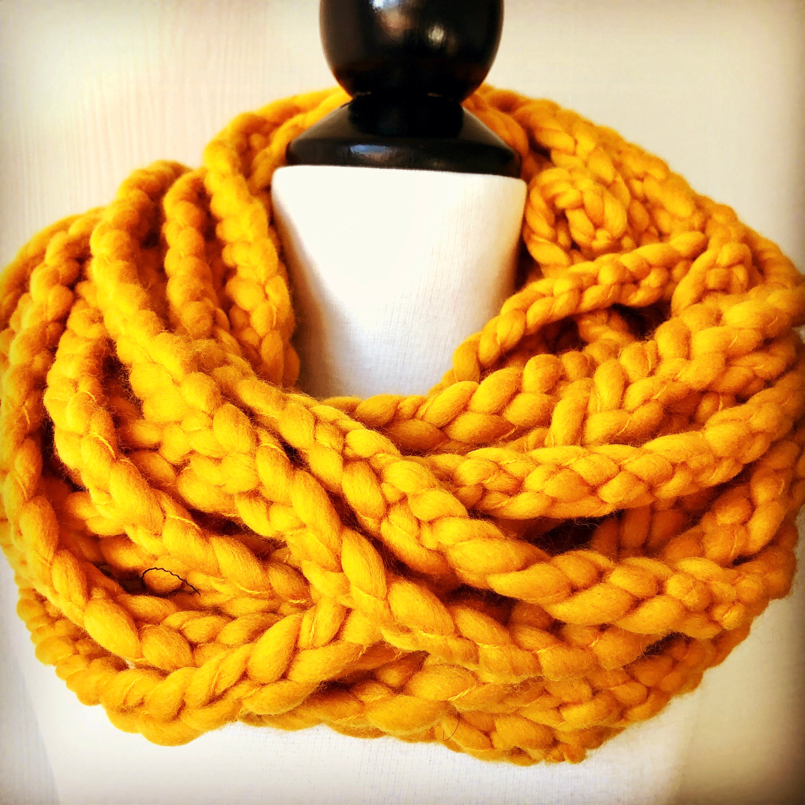 Mustard Chain Necklace, Modern Scarf, Snood - Etsy