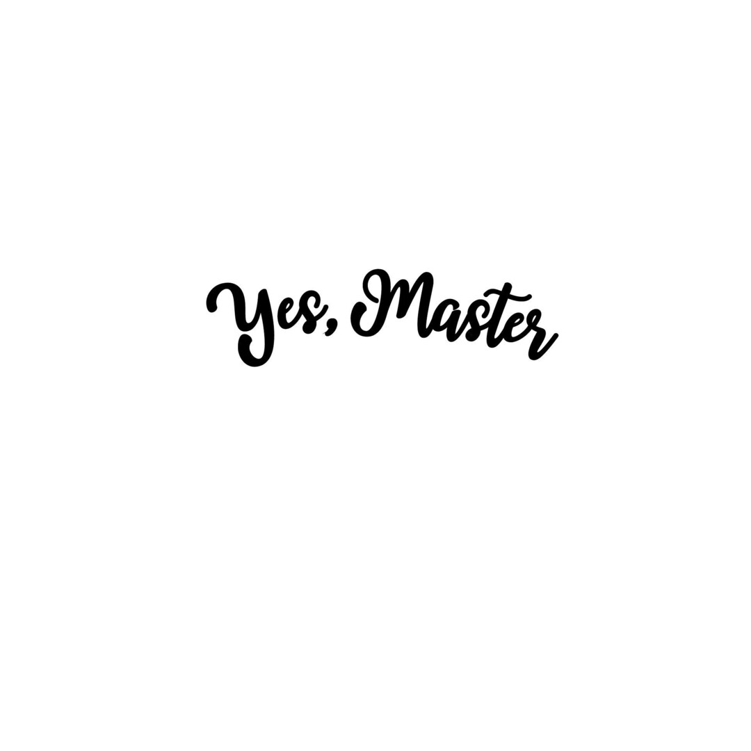 Yes, Master Temporary Tattoo - Available in Two Sizes - Etsy