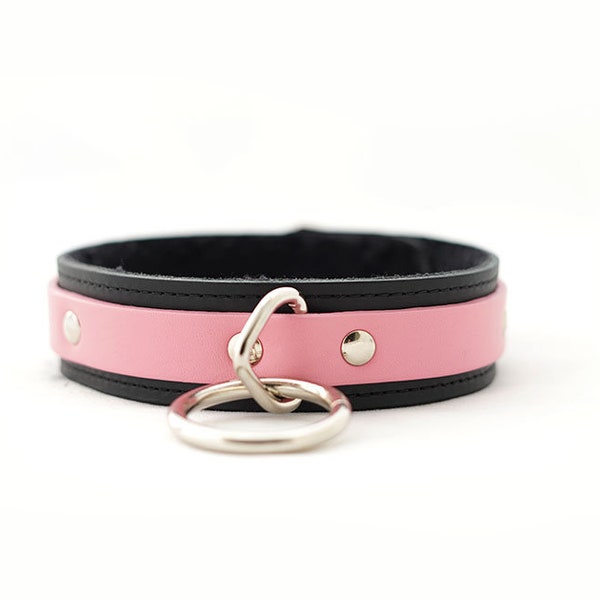 Pink Bondage Collar - Etsy
