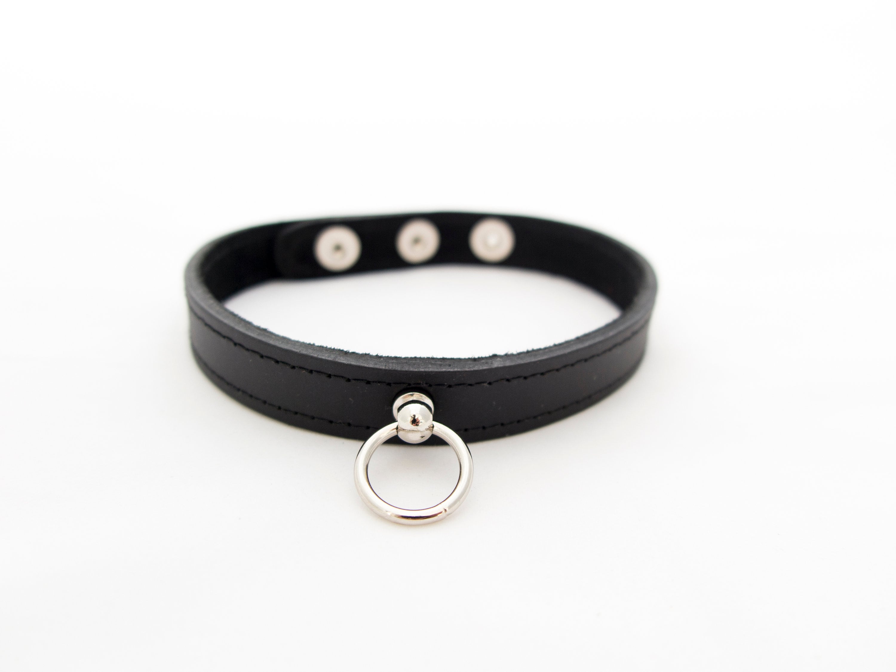 Black Leather Choker, Day Collar With Suede Lining for Women or Men - Etsy