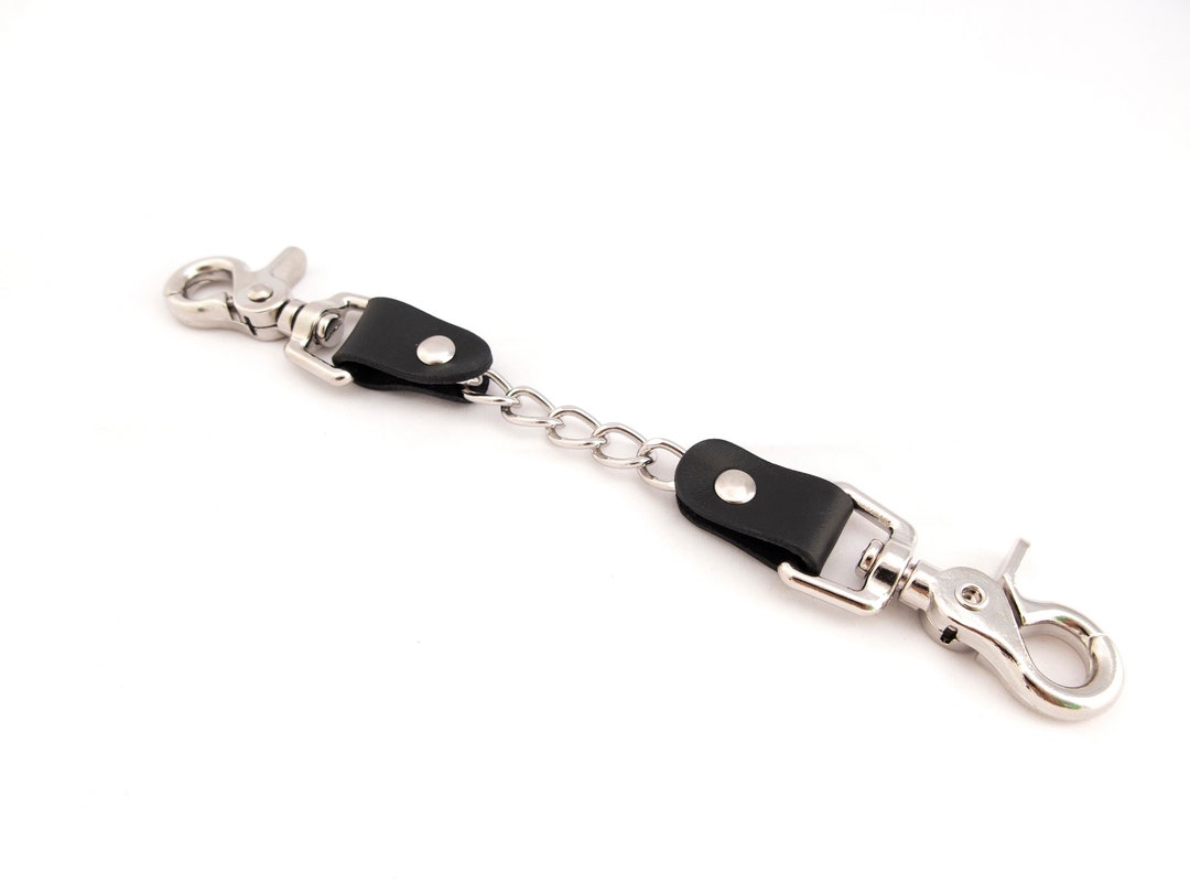 Bondage Cuff Connector - Leather and Chain Connector for Handcuffs ...