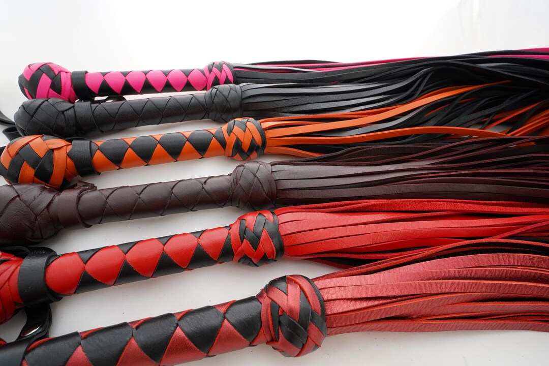 Thuddy Mop Flogger With 36 Falls and Balanced Handle, Cow Leather ...