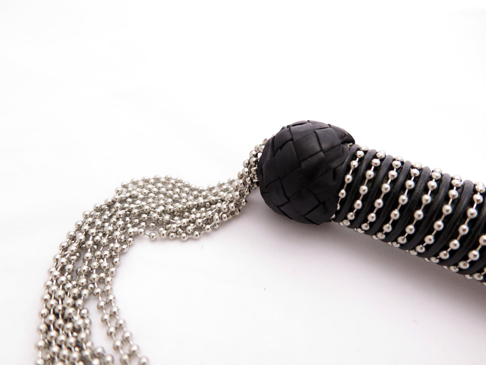 Chain Flogger With Leather Handle Metal Flogger for Master - Etsy