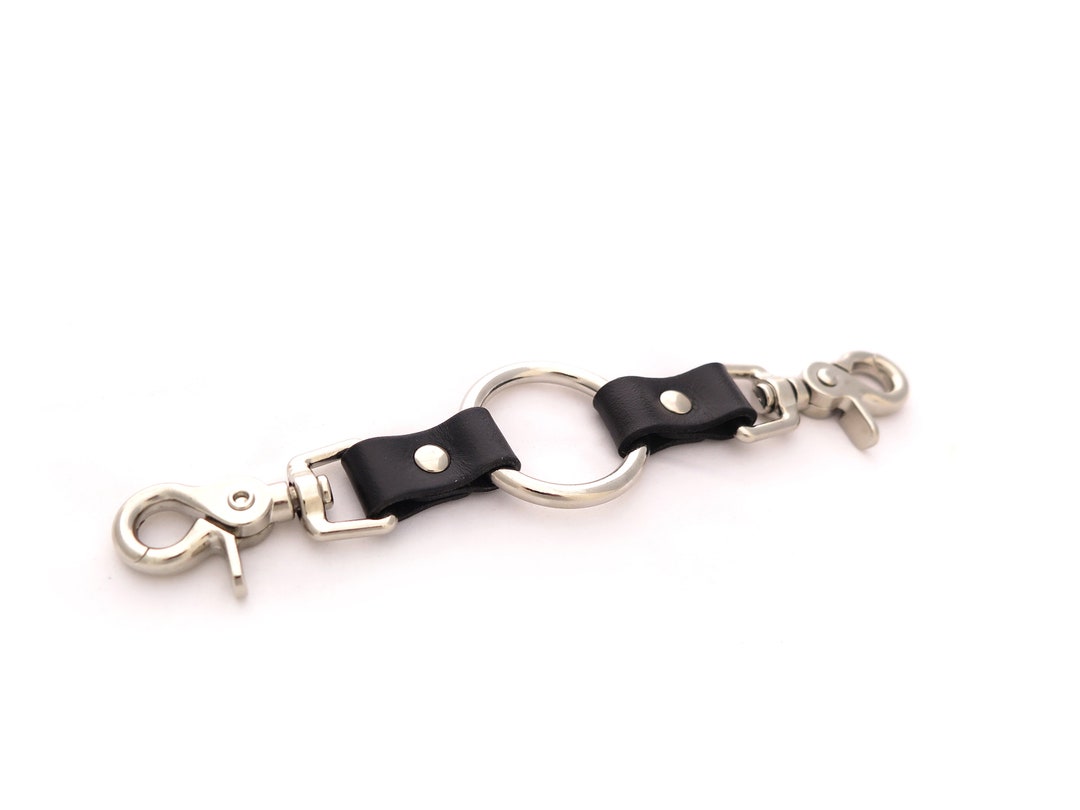 O-ring BDSM Cuff Connector for Handcuffs of Ankle Cuffs, Leather and ...