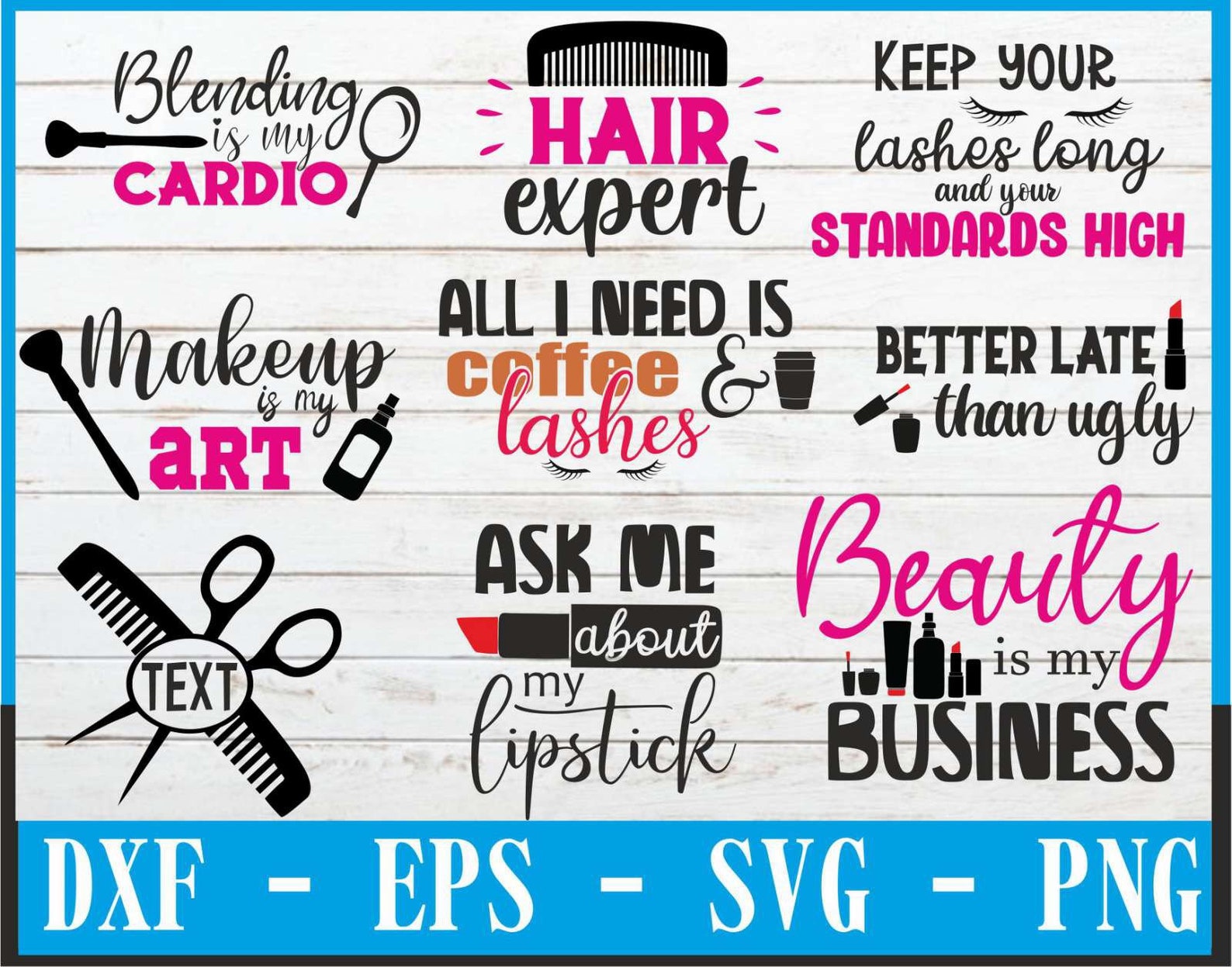 Beauty Bundle svgMakeup Svg BundleCosmetic SVGmakeup svg | Etsy