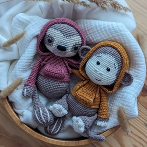 Crochet Pattern Amigurumi Monkey Joe (german, English) Crochet Pattern ...