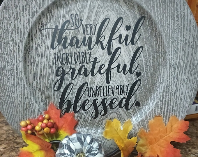 Decorative Charger Plate | Etsy