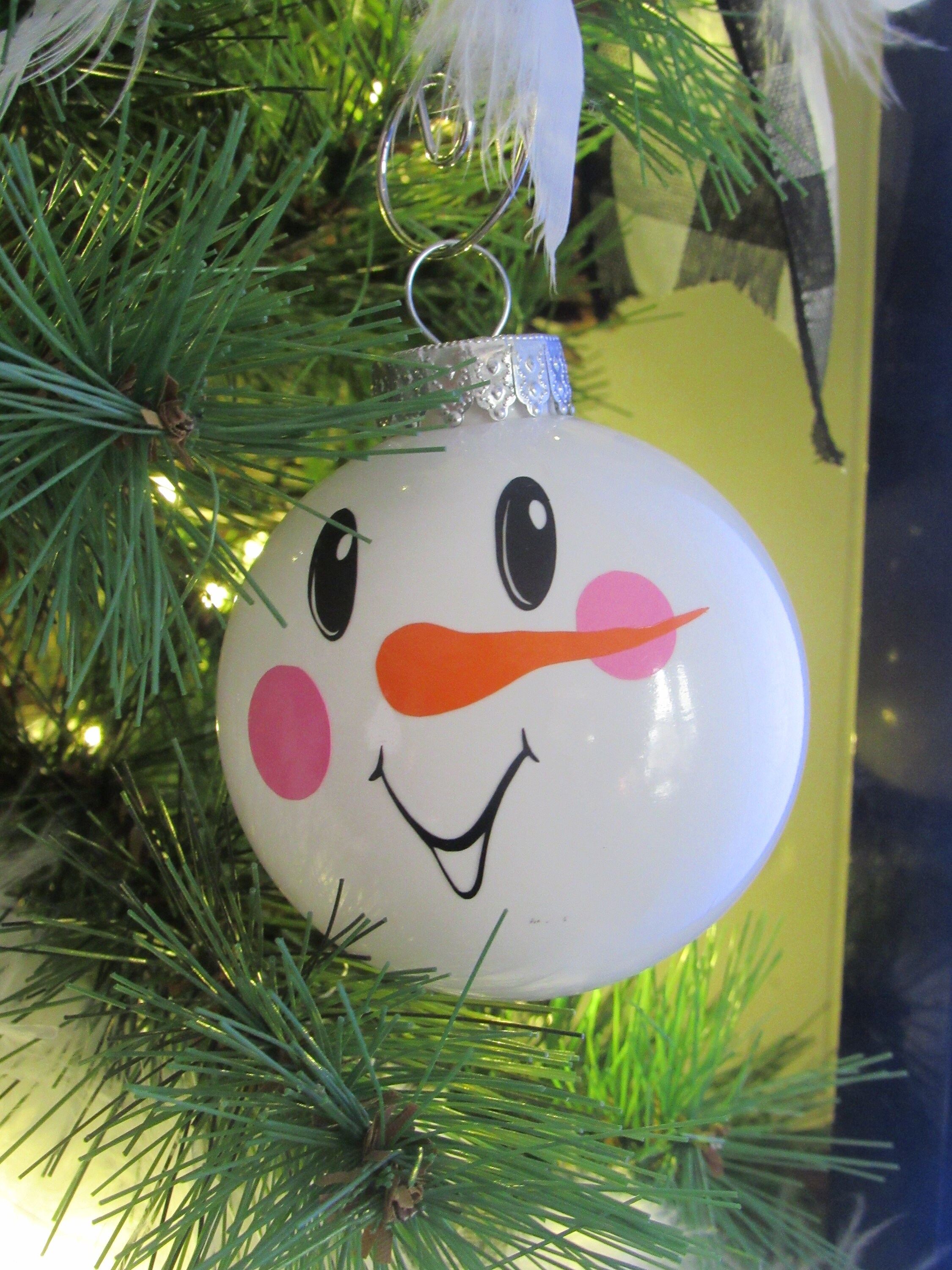 Set of 6 Smiley Snomwan Ornaments - Etsy