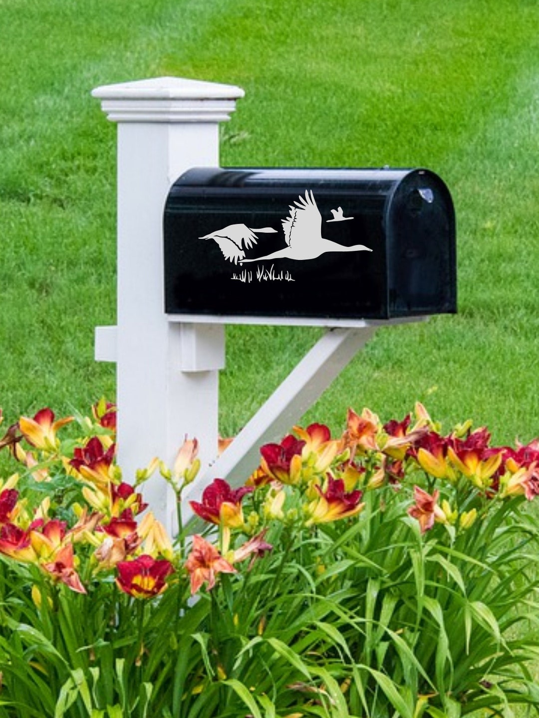 Flying Geese Mailbox Decal - Etsy