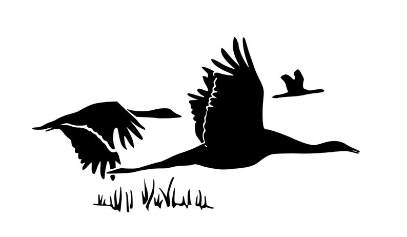 Flying Geese Mailbox Decal - Etsy