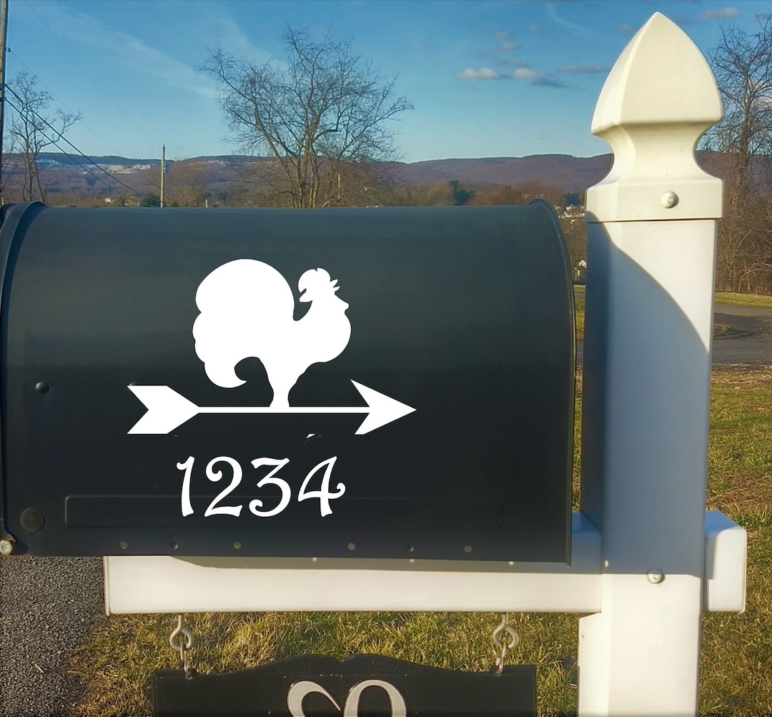 Rooster Mailbox Decal - Etsy