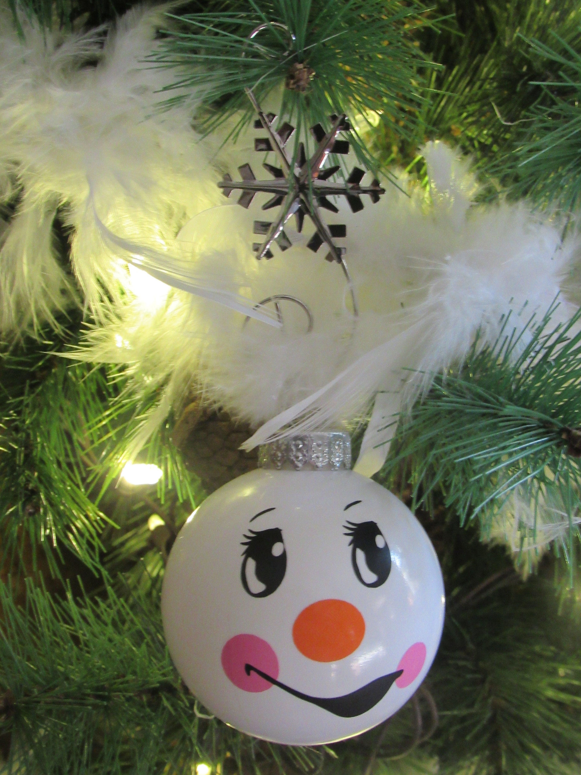 Set of 6 Smiley Snomwan Ornaments - Etsy