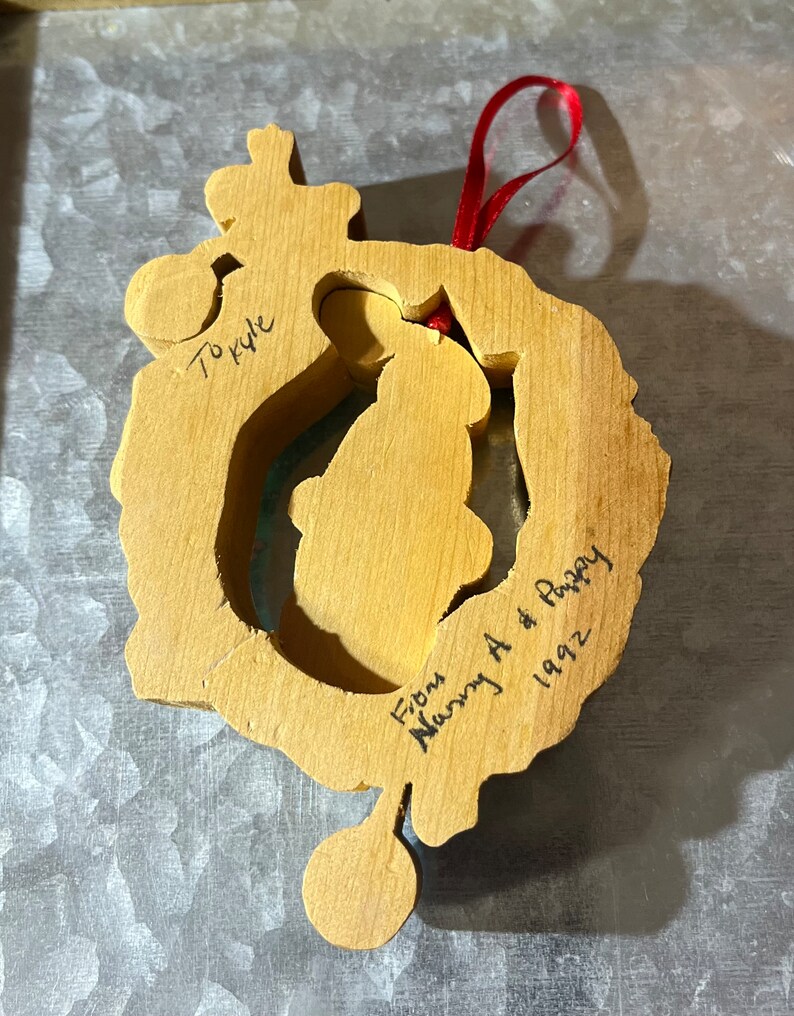 Vintage Sesame Street Burt Wooden Wreath Ornament - Etsy