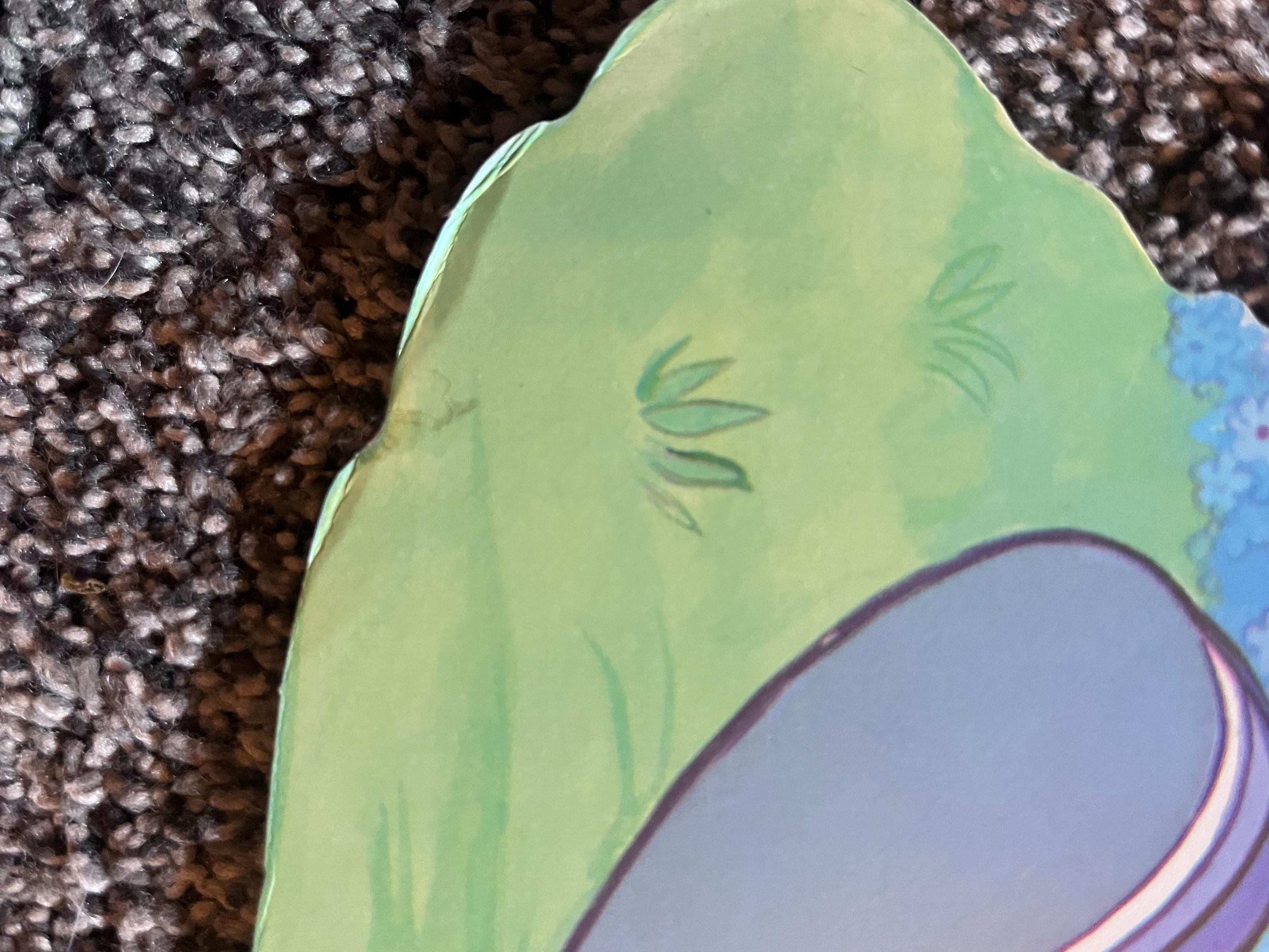 Vintage Easter Posterboard Cutouts Flocked Fuzzy Paper Lot of Three ...