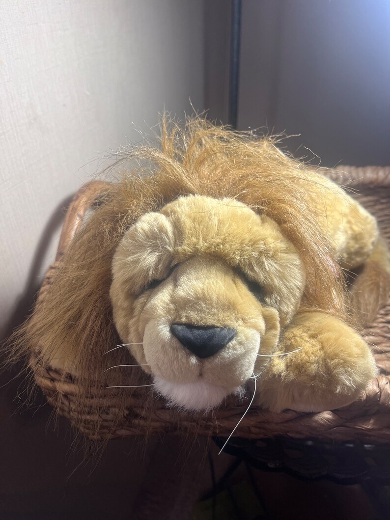 Vintage Lou, Rankin, Friends Dankin, Plush Stuffed Lion Very Soft Lovey ...