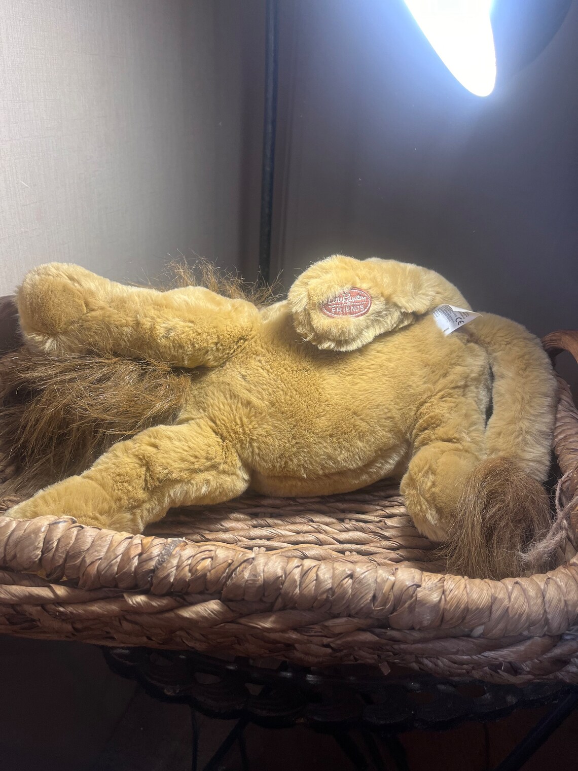 Vintage Lou, Rankin, Friends Dankin, Plush Stuffed Lion Very Soft Lovey ...