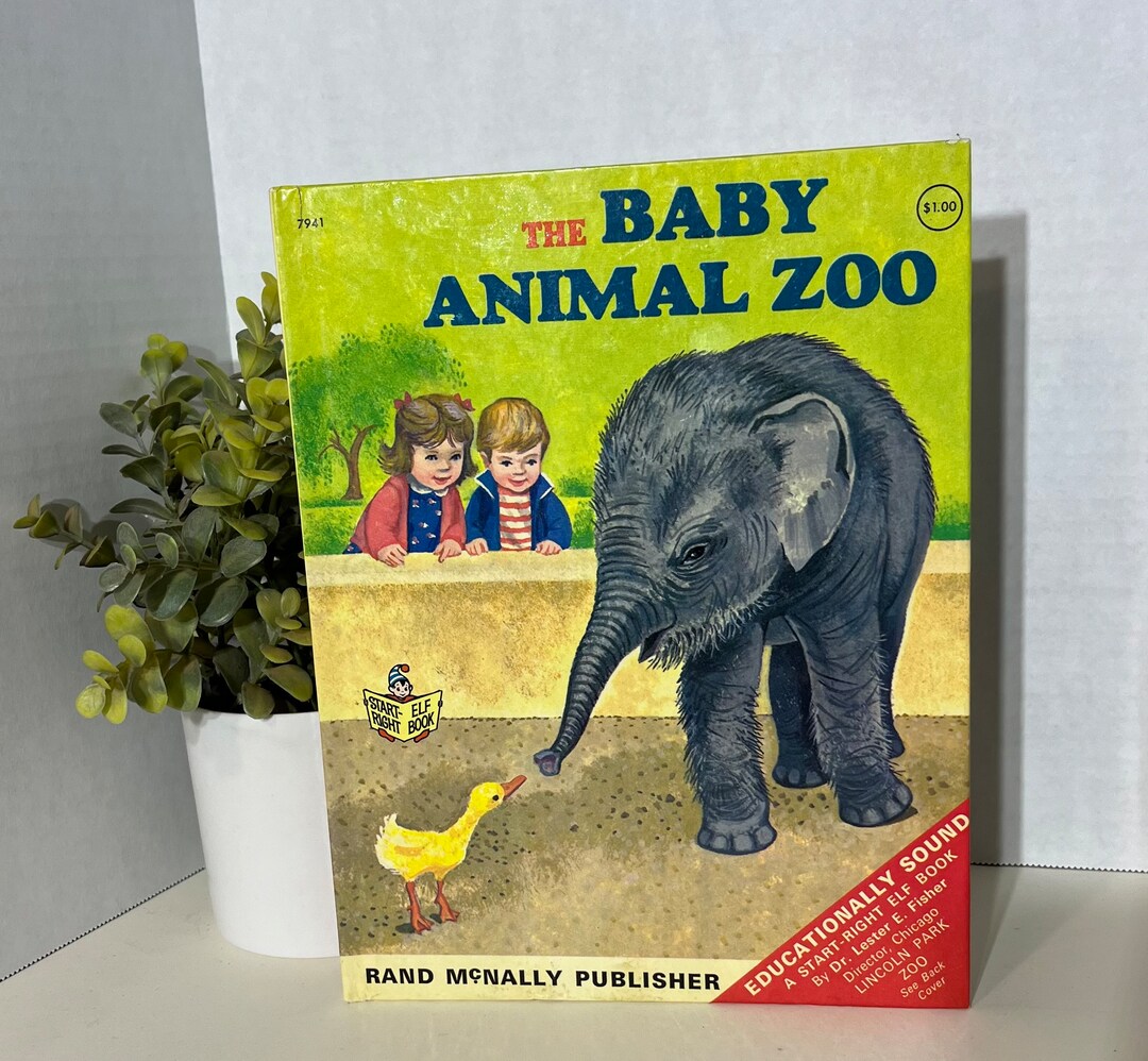 The Baby Animal Zoo Vintage Children’s Book Rand Mcnally Publisher - Etsy