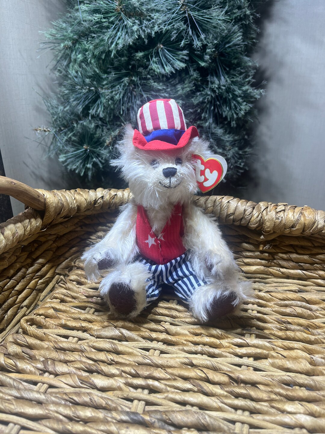 Vintage 2000 Uncle Sam, TY Jointed, Arms and Legs Move Patriotic - Etsy