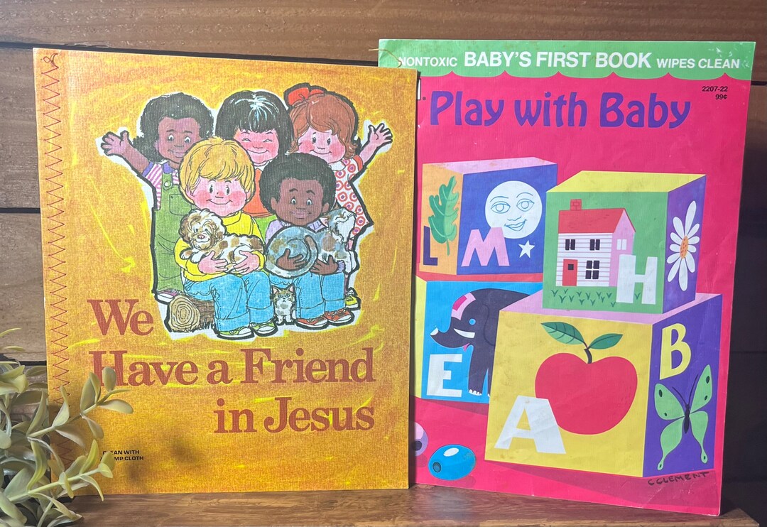 Vintage Babys First Book Wipe Clean Whitman Children Book Bundle - Etsy