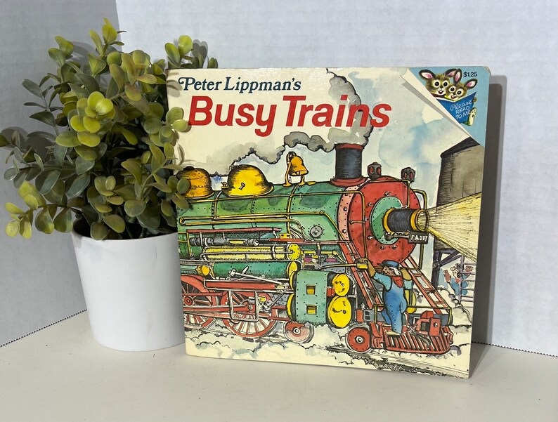 Vintage Peter Lipman’s Children’s Book Busy Trains - Etsy