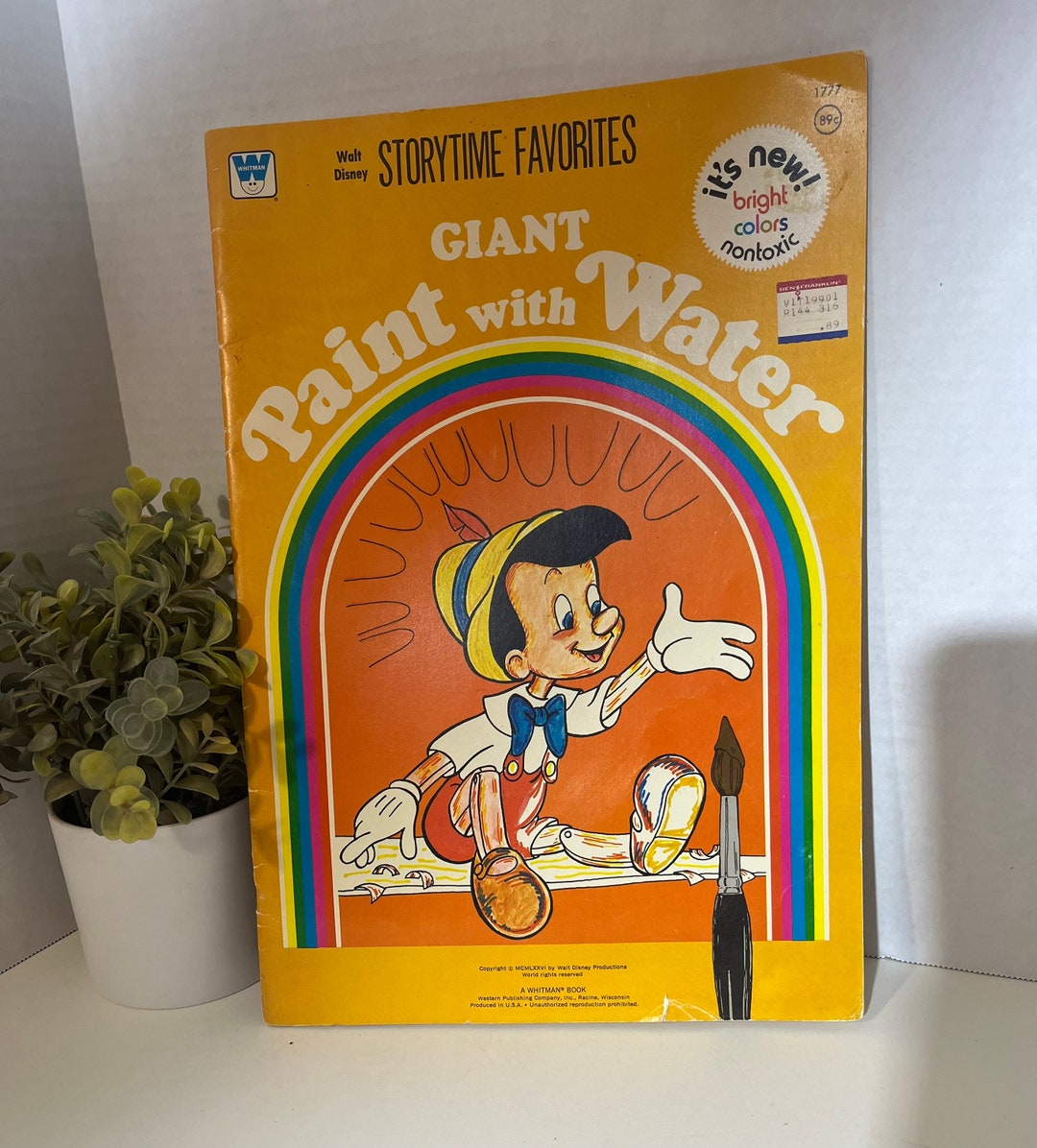 Walt Disney Storytime Favorites Giant Paint With Water Paperback ...