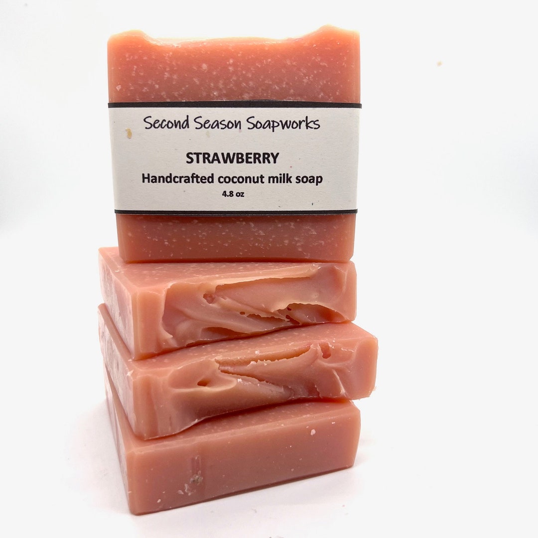 Strawberry Cold Process Soap With Coconut Milk - Etsy