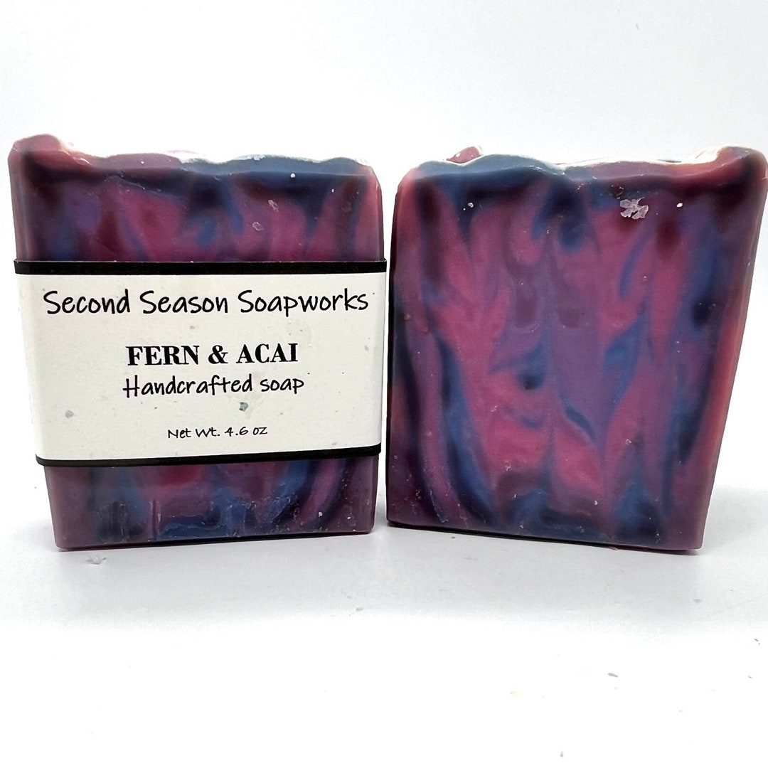 Fern and Acai Cold Process Soap With Shea Butter - Etsy