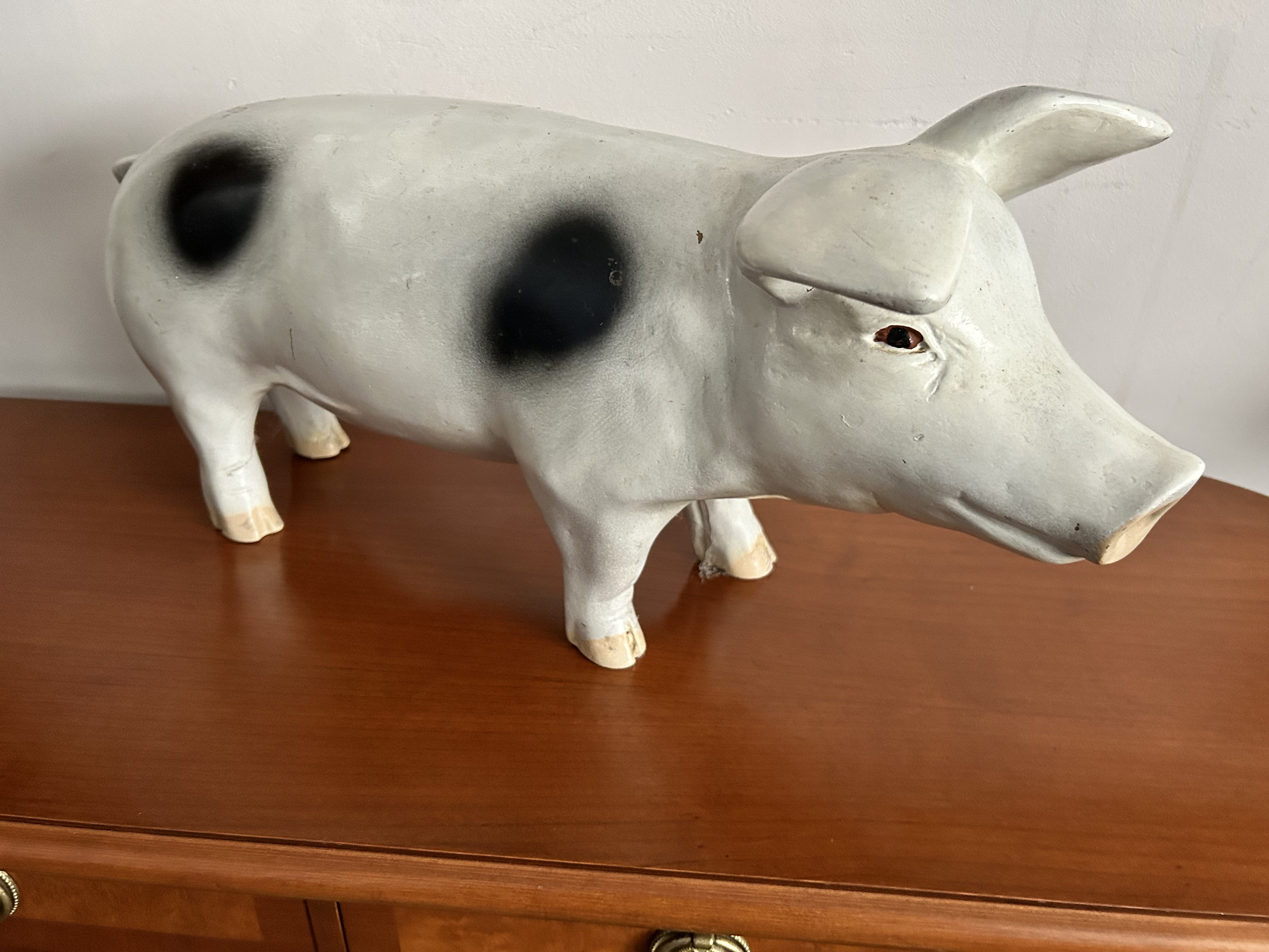 Butchers Pig Window Display Figure Large Decorative Pig From A Diplay ...