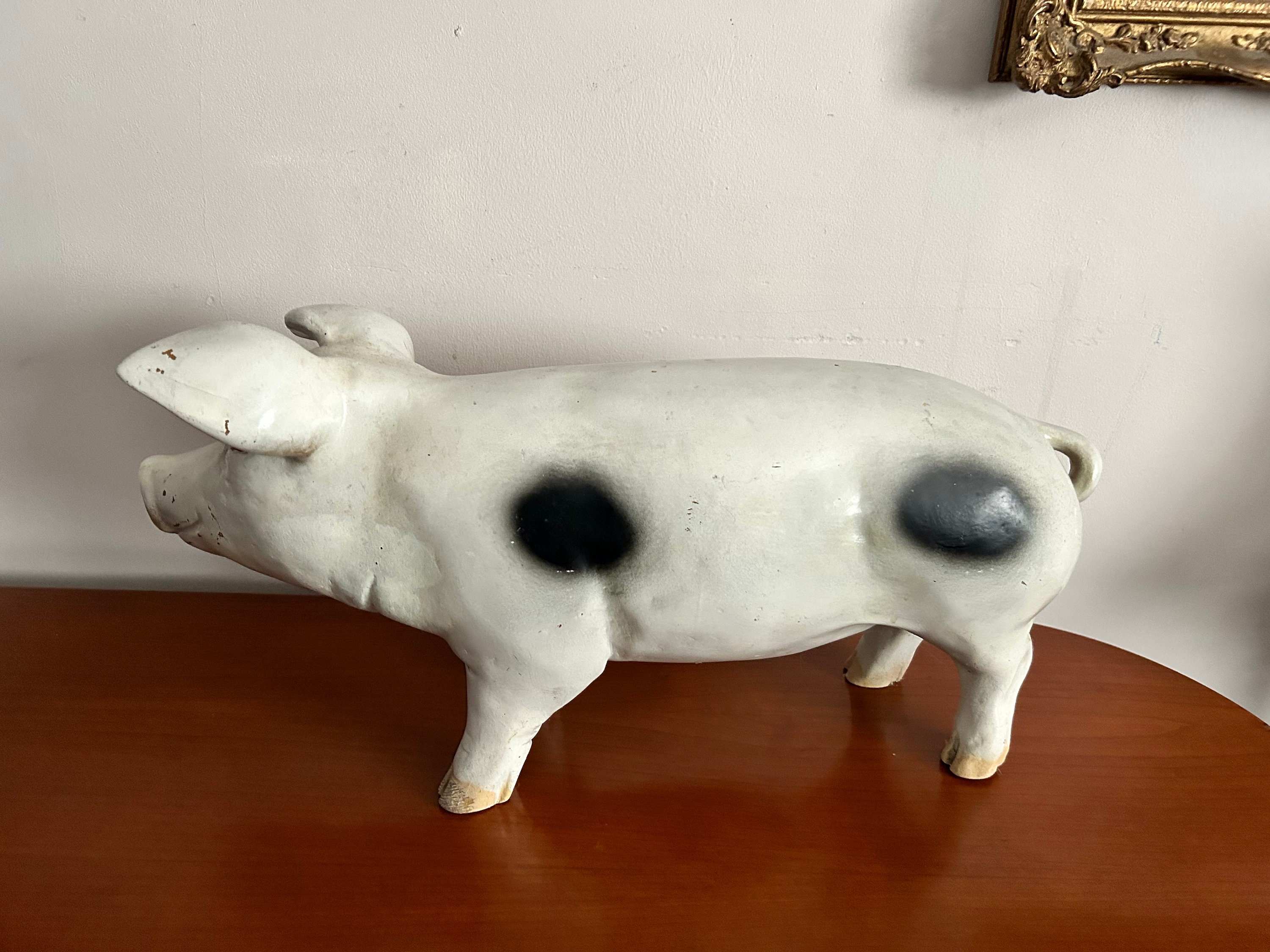 Butchers Pig Window Display Figure Large Decorative Pig From A Diplay ...