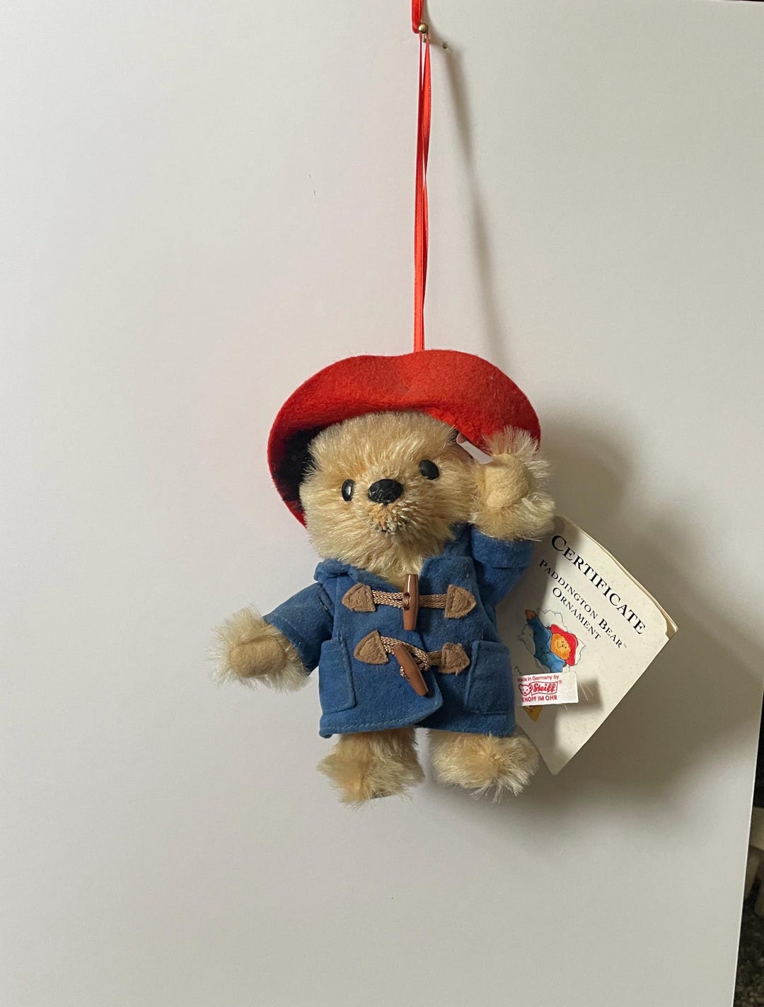 Steiff Paddington Bear 2004 Hanging Ornament Mohair 12cm. Christmas ...