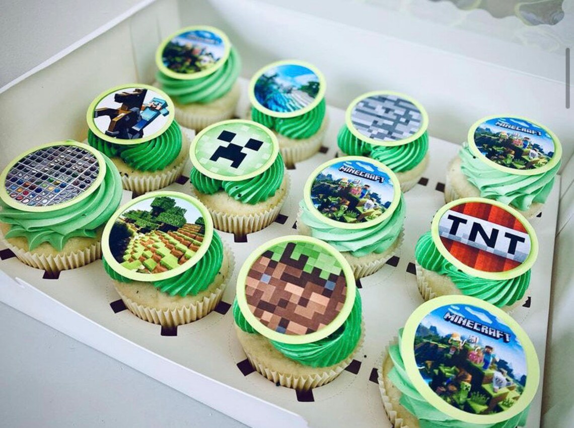 Minecraft Toppers 12 Digital Download - Etsy