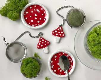 Mushroom Tea Set - Etsy