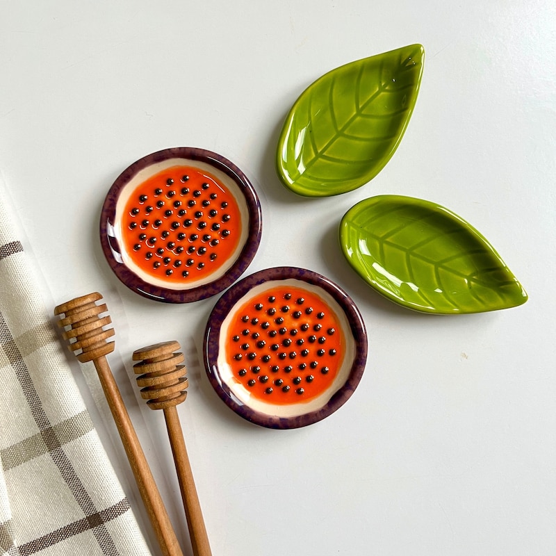 Purple Spoon Rest - Etsy