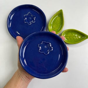 Blueberry Plate, Handmade Ceramic Creative Kitchen Utensils, Spoon Rest ...