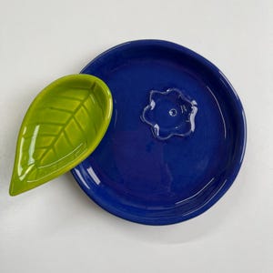 Blueberry Plate, Handmade Ceramic Creative Kitchen Utensils, Spoon Rest ...