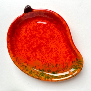 Mango & Leaf Plates, Handmade Ceramic Multi Use Dish, Kitchen Accessory ...