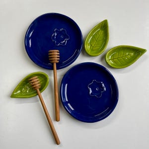Blueberry Plate, Handmade Ceramic Creative Kitchen Utensils, Spoon Rest ...