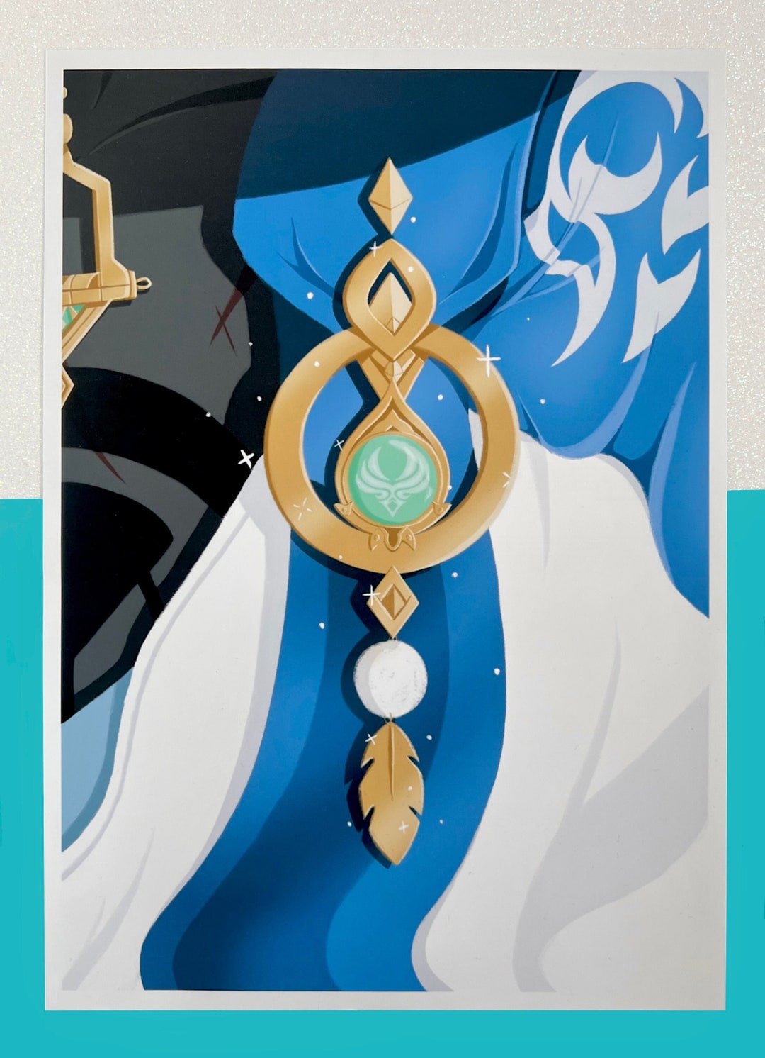 Genshin Impact Wanderer Scaramouche A4 or 5x7 Art Print - Anemo Vision ...