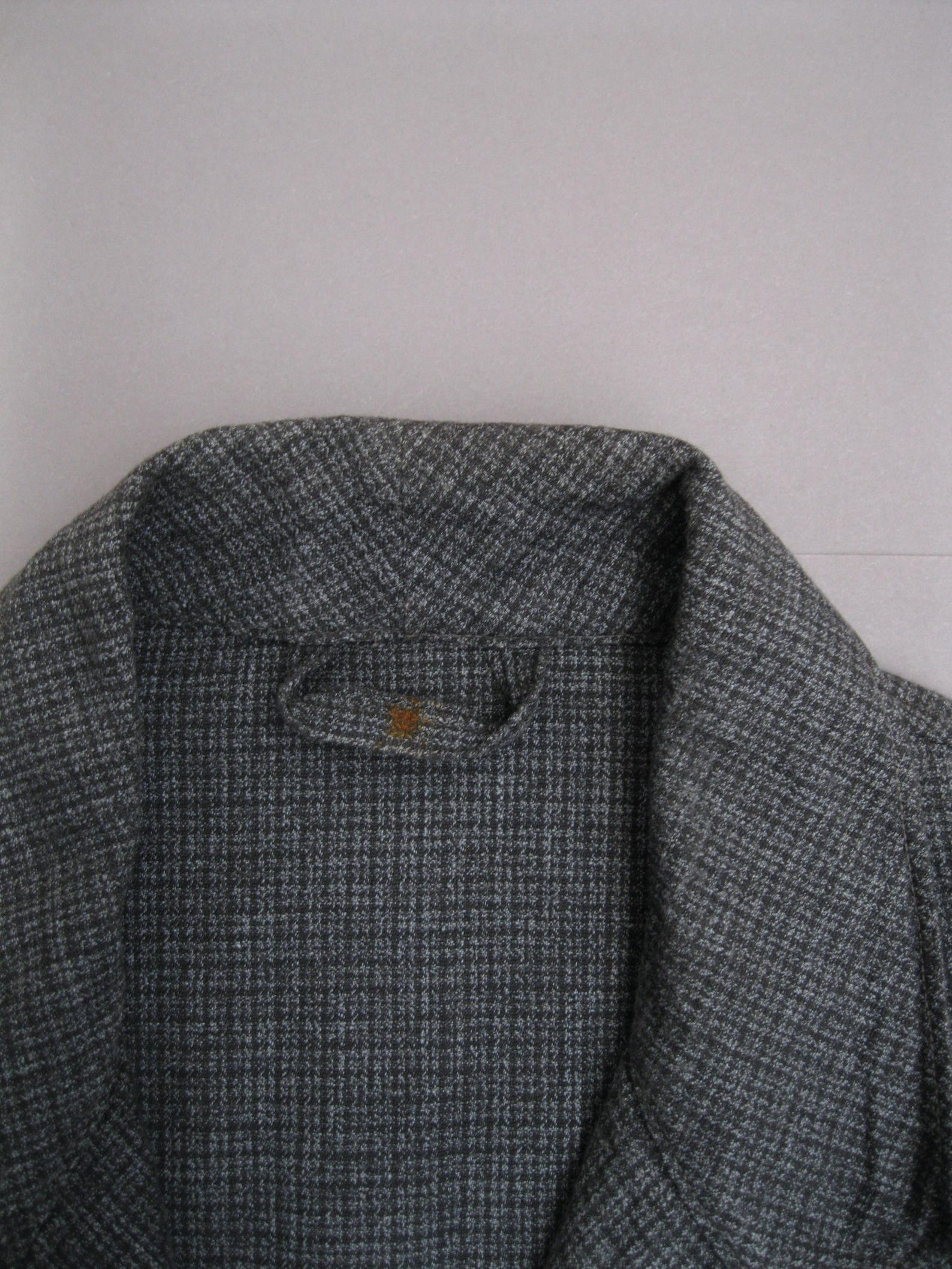 Vintage 40s Plaid Work Jacket Belted Back 1940s Workwear - Etsy