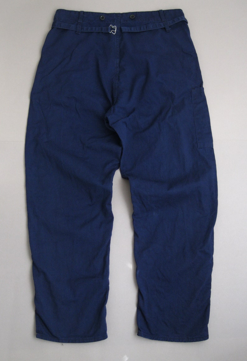 Vintage 70s Blue Work Pants 1970s Workwear - Etsy