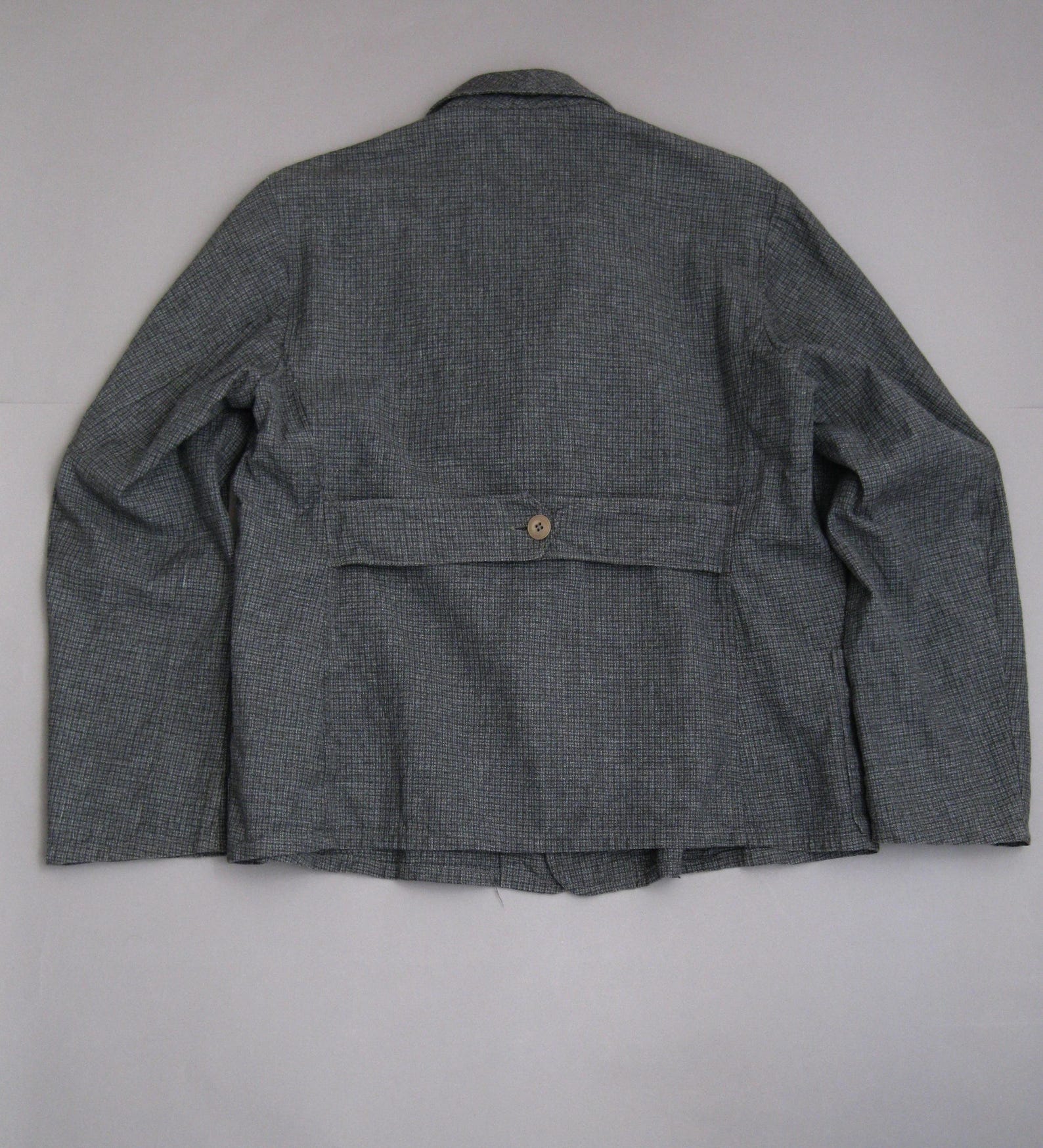 Vintage 40s Plaid Work Jacket Belted Back 1940s Workwear - Etsy