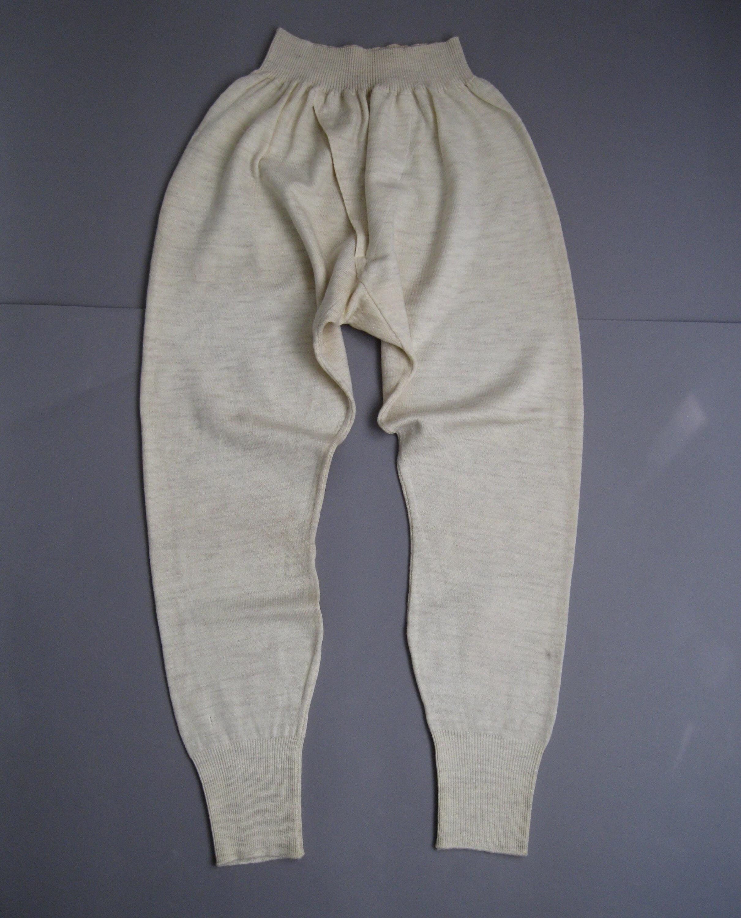 Vintage 50s Wolsey Beige Melange Wool Long Johns Thermal Underpants Made in England 1950s Etsy UK