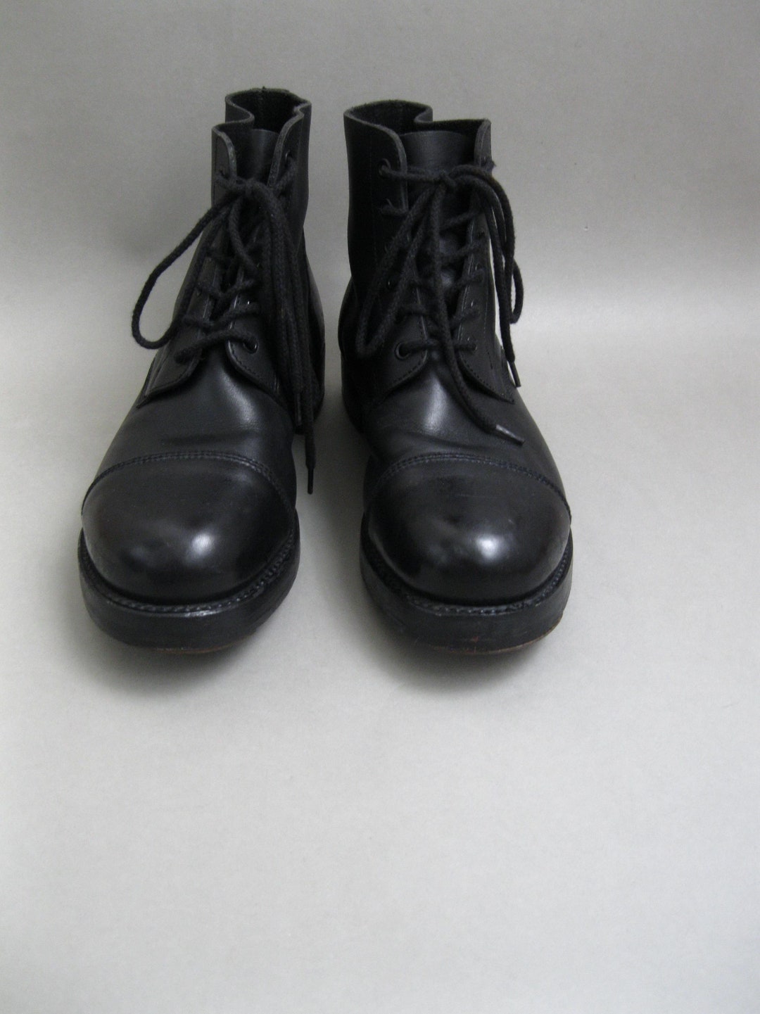 Vintage British Army Ammo Leather Boots Size UK 8 - Etsy