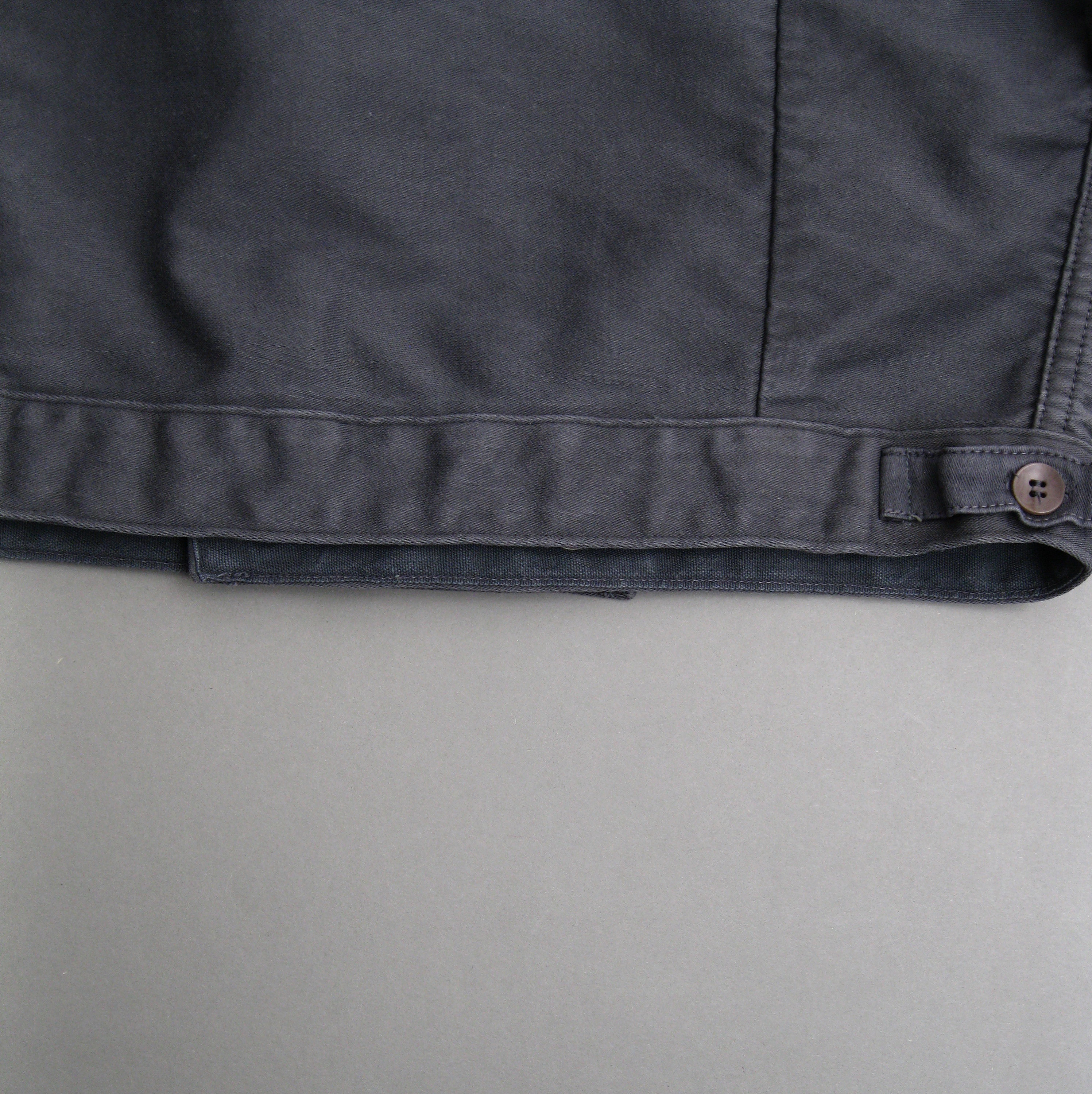 Vintage 60s French Grey Moleskin Cropped Uniform Work Jacket 1960s ...