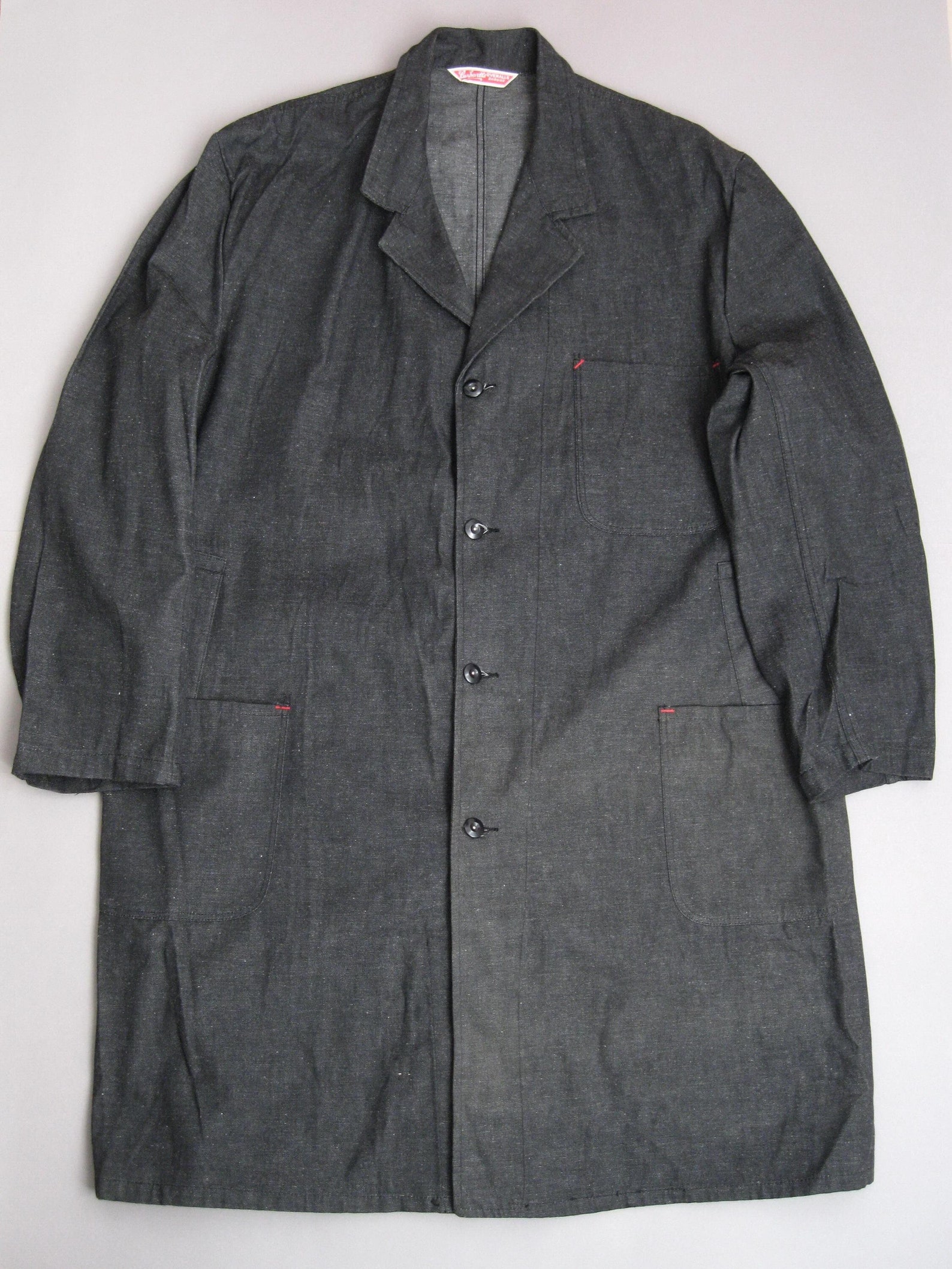 Vintage 50s Work Long Coat 1950s Workwear - Etsy