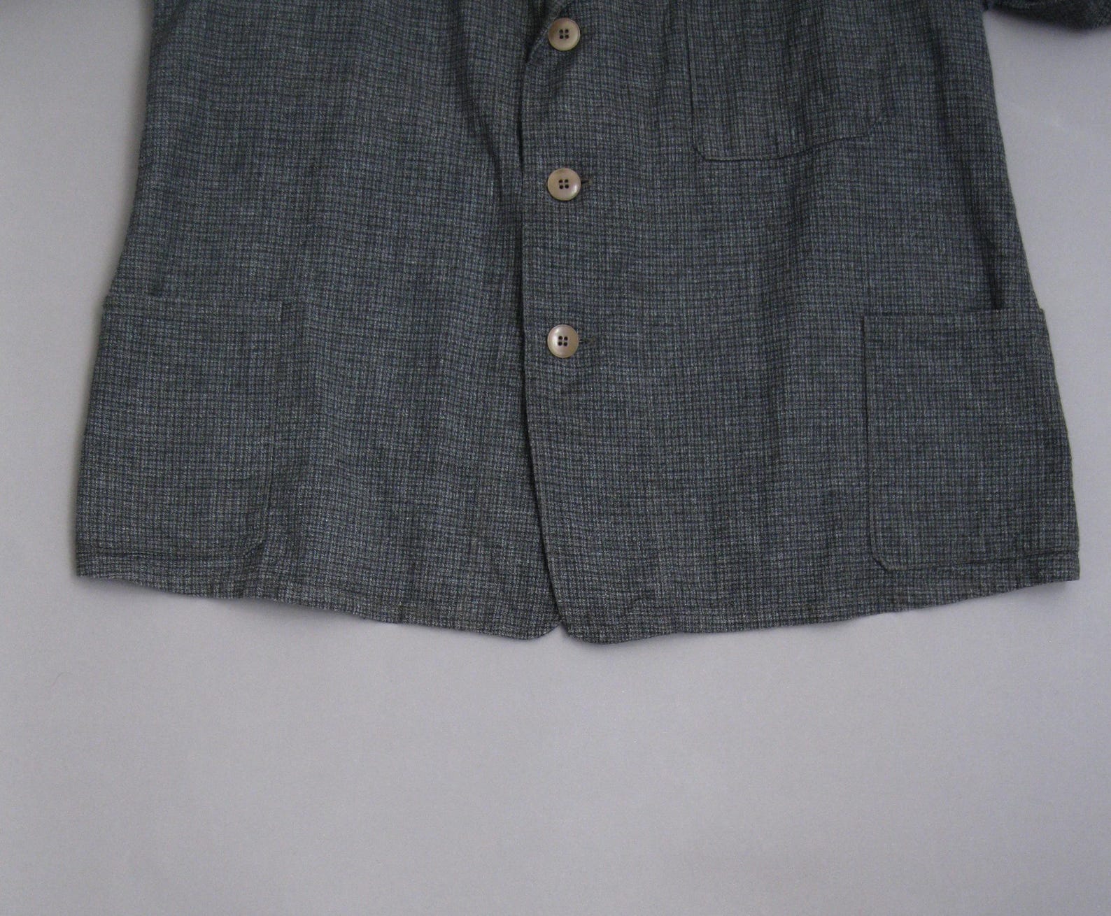 Vintage 40s Plaid Work Jacket Belted Back 1940s Workwear - Etsy