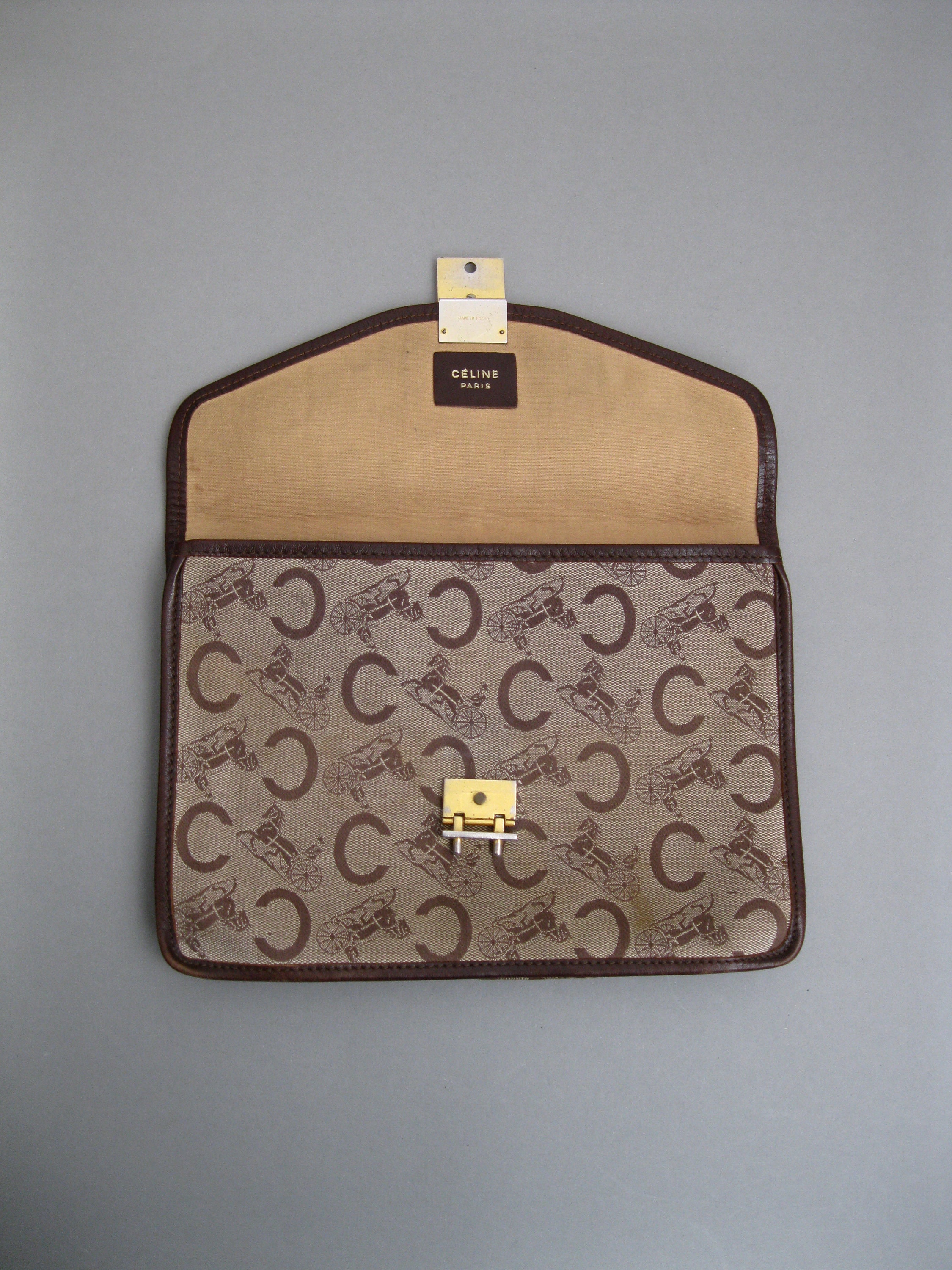 Vintage 70s Celine Monogram Clutch 1970s - Etsy